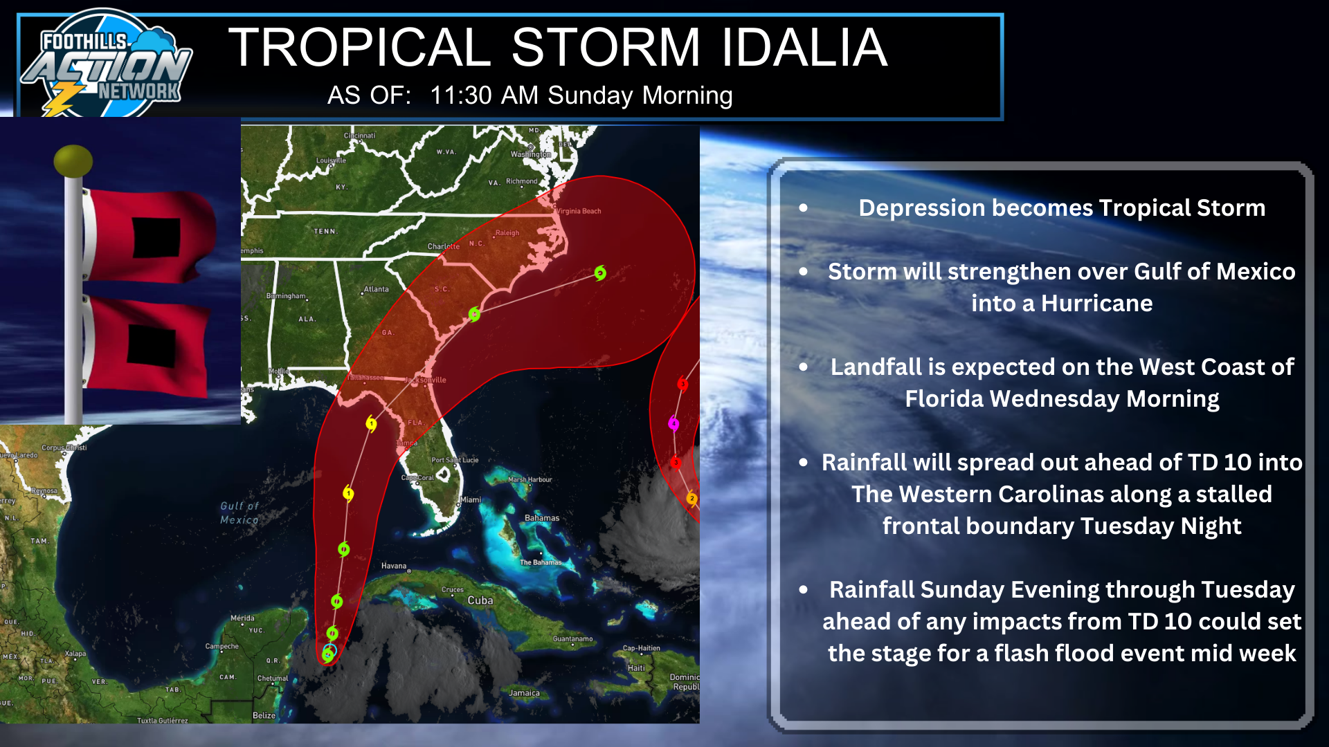 Preparing for Heavy Rain Ahead of Idalia. A Very Wet Week Ahead ...